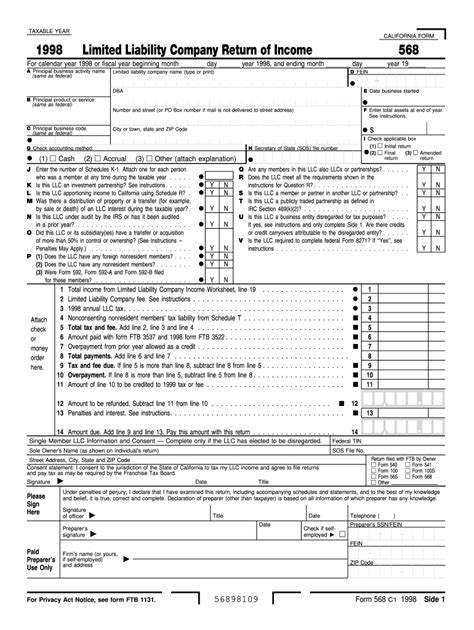 CA FTB 568 2019 Fill Out Tax Template Online US Legal Forms
