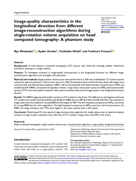 pdf image quality characteristics in the longitudinal direction from different image