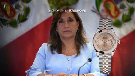 Rolex Datejust 36 Cuánto cuesta el reloj de Dina Boluarte