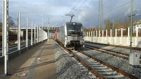Vectron und Doppelstockwagen auf dem Franken Thüringen Express
