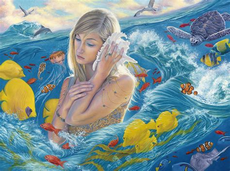 Sound Of The Ocean Painting By Lucie Bilodeau Pixels