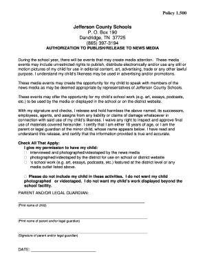 Fillable Online Authorization Release To Publishmediadoc Fax Email