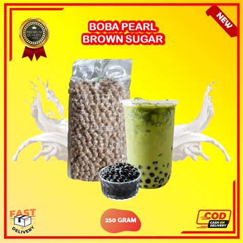 Boba Brown Sugar Tapioka Bubble Pearl Instan Bobatee 250 Gr Minuman