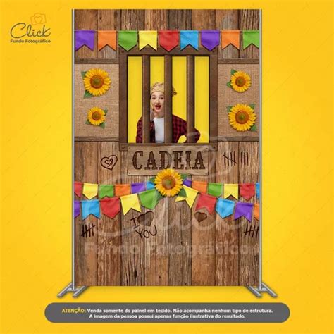 Painel Lateral Festa Junina Retangular Tecido Vazado 1 5x2 2 à venda em