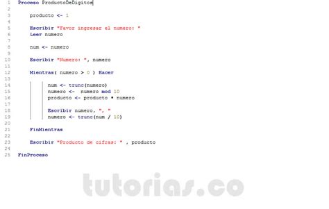 Ciclo Mientras Pseint Multiplicacion De Digitos Tutorias Co