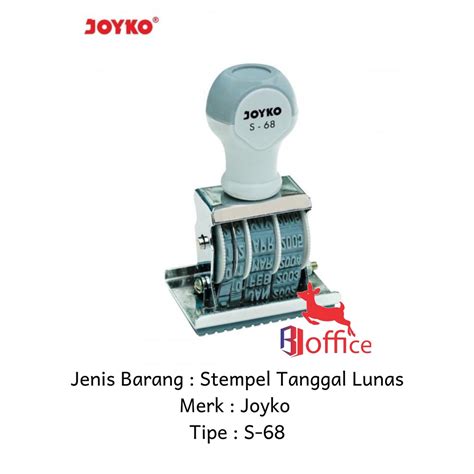 Jual Stempel Tanggal Lunas Date Stamp Joyko S 68 Shopee Indonesia