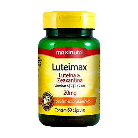 Luteimax Luteina Zeaxantina 20mg 60 Capsulas Maxinutri Shopee Brasil