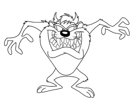 25 Desenhos Do Taz Mania Para Imprimir E Colorir Pintar