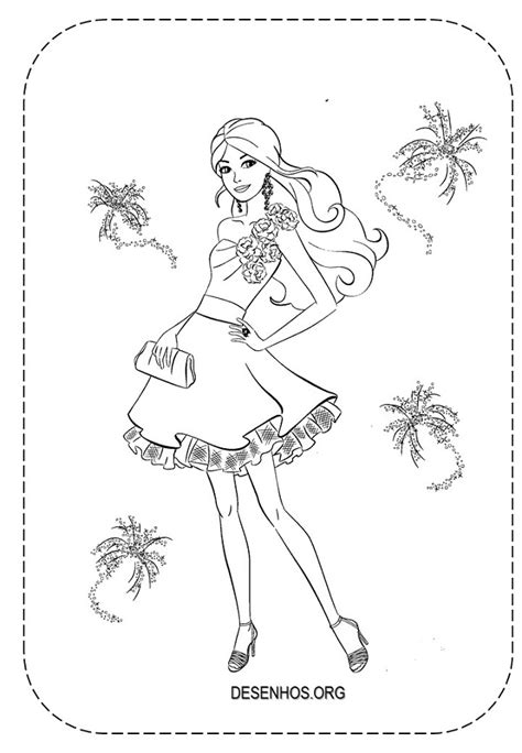 70 Desenhos Da Barbie Para Colorir Costureira Em SP Costuras E