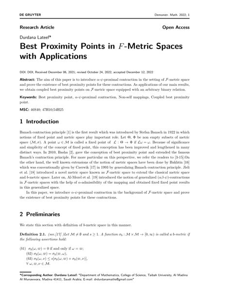 pdf best proximity points in f metric spaces with applications