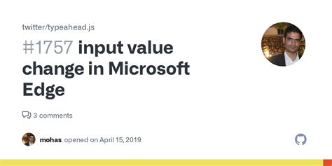 Input Value Change In Microsoft Edge Issue Twitter Typeahead