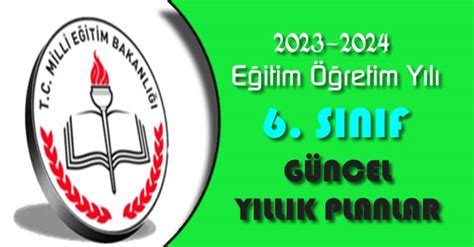 6 Sınıf Yıllık Planlar 2023 2024 Sosyal Bilgiler