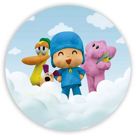 Painel Redondo Pocoyo Sublimado 3D Sublitex painéis sublimados