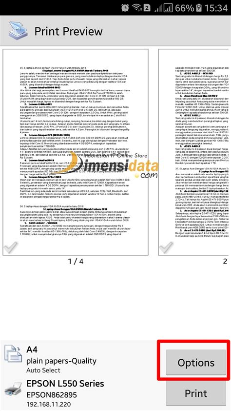 Cara Print Dari Hp Ke Printer Epson L405 UnBrick ID