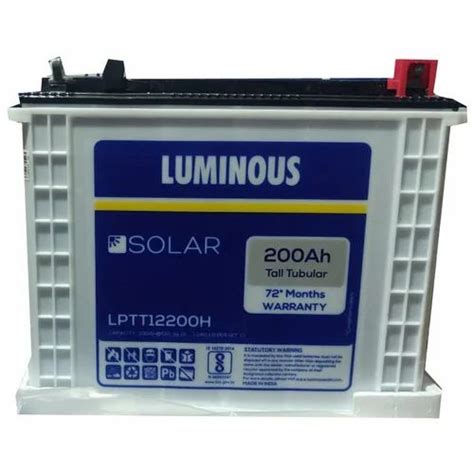 12 V 200AH Luminous LPTT12200H Solar Battery At Rs 12500 In Jaunpur