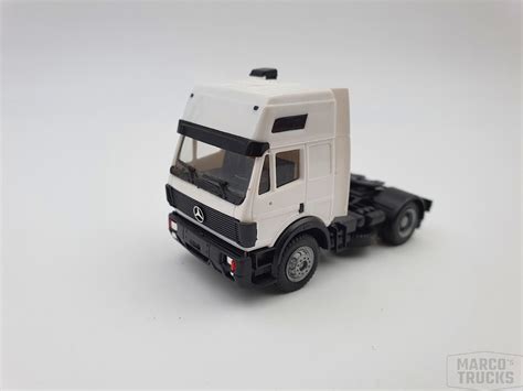 Herpa Mercedes SK88 Hochdach Zugmaschine weiß schwarz 1 87 H16259