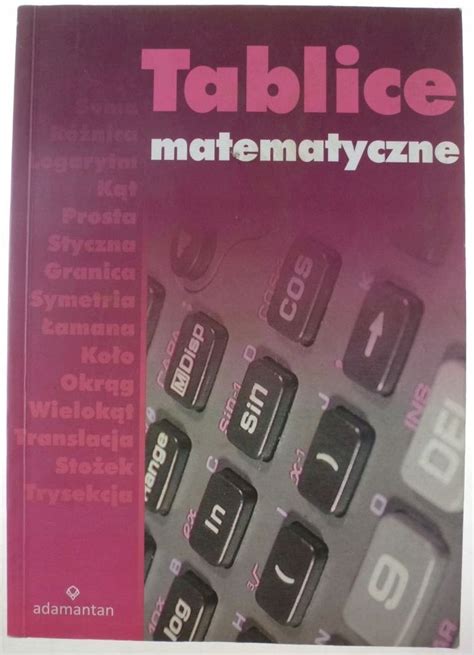 Tablice Matematyczne Witold Mizerski 8151465361 Oficjalne