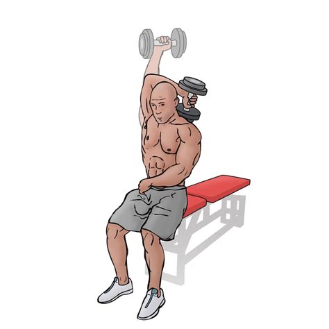 One Arm Seated Dumbbell Extension