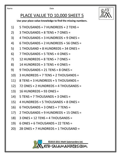 Free Place Value Worksheets Reading And Writing 3 Digit Numbers Artofit