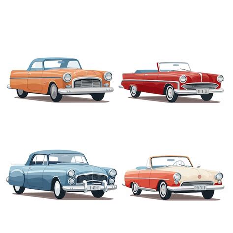 Conjunto De Coches Vector Premium