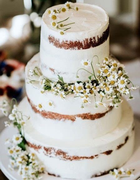 40 Beautiful Wedding Cake Trends 2023 Semi Naked Wedding Cake Adorned