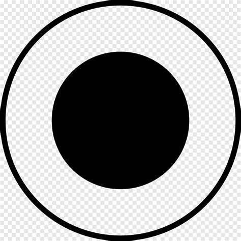 Punto De Circulo Blanco M Negro Icono Exquisito Blanco Monocromo Png