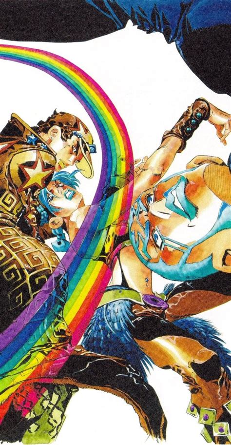 JoJo s Bizarre Adventure Part 6 Stone Ocean Ilustrações retro Mangá