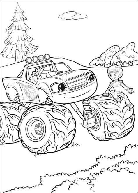 Coloriage Blaze et les Monster Machines à imprimer sur ColoriageEnfant
