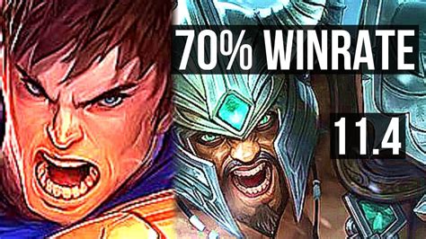 GAREN Vs TRYNDAMERE TOP 70 Winrate 7 1 4 Godlike BR Master