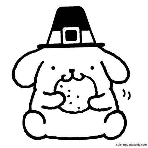 Pompompurin Coloring Sheet