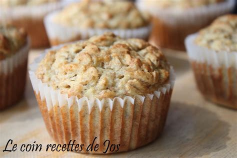 Le coin recettes de Jos MUFFINS SANTÉ AUX BANANES