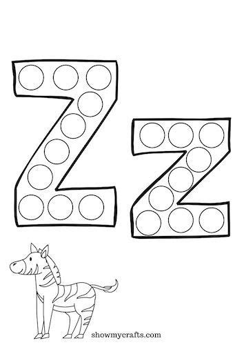 Printable Alphabet Dot Painting Worksheets A To Z Do A Dot Printables
