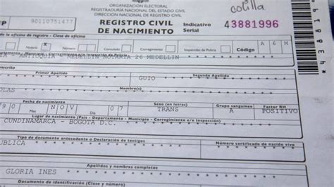 Registro De Nacimiento Colombia Image To U