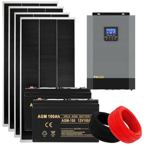 ZESTAW OFF GRID HYBRYDOWY SOLARNY 230V 3500W 13229609355 Oficjalne