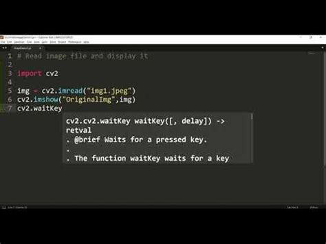 Python OpenCV Reading And Displaying Image YouTube