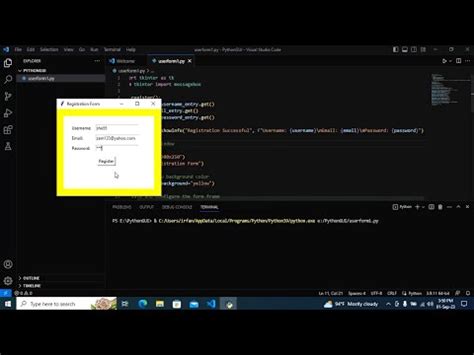 How To Create Your First Python GUI With VS Code Python GUI Tutorial
