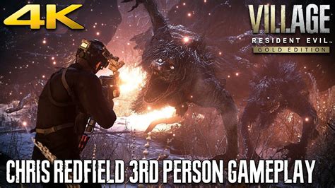 RESIDENT EVIL VILLAGE Chris Redfield 3rd Person Mode Gameplay