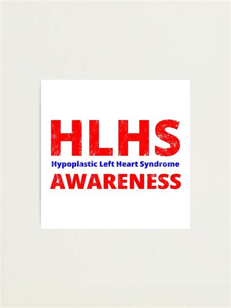 Lámina fotográfica HLHS Concientización sobre el síndrome del corazón