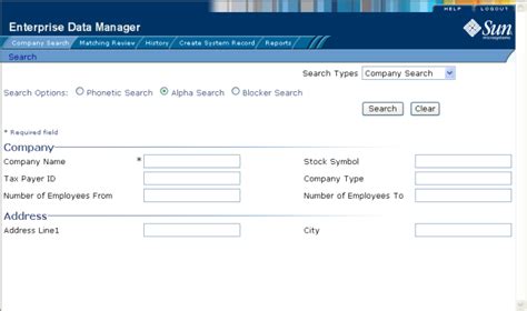 searching for object profiles on the edm working with the edm for oracle java caps master index