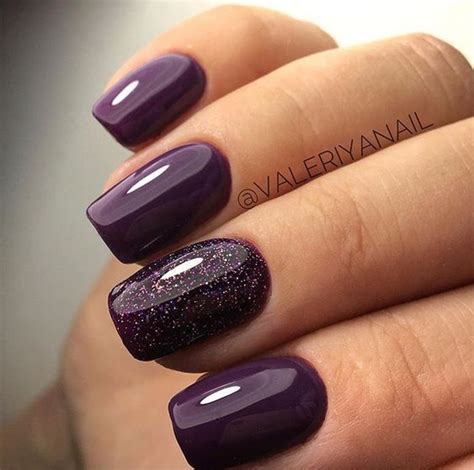 Vernis à ongles violet Plum nails Purple nails Gel nails