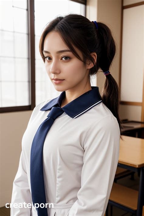Form Fitting Clothes 1 Person Small Breast Hentai AI Porn