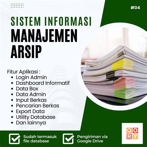 Jual Source Code Program Aplikasi Sistem Informasi Manajemen Arsip