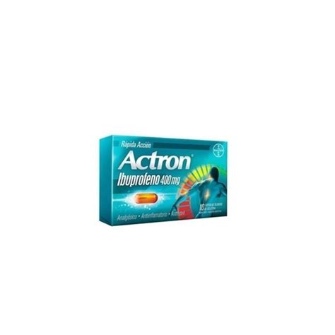 Bayer Actron Ibuprofeno 400 mg x 10 Cápsulas Blandas Bayer Analgésicos