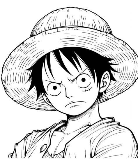Desenhos De Luffy Gear 5 One Piece Para Colorir E Imprimir