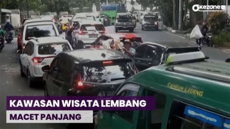 Hari Kedua Libur Panjang Kawasan Wisata Lembang Macet Panjang