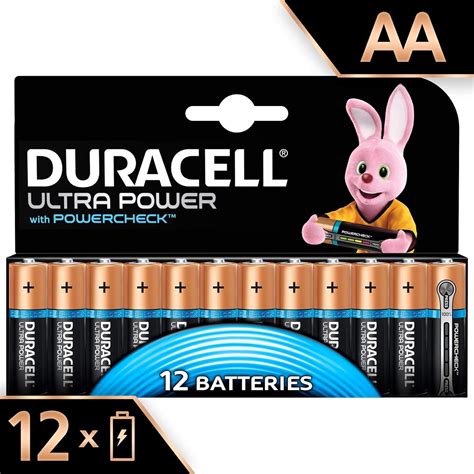 Duracell Ultra Power Type AA Alkaline Batteries Pack Amazon Co Uk