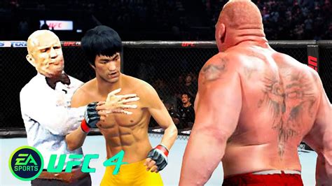 Ufc Bruce Lee Vs Brock Lesnar Ea Sports Ufc Ps Youtube