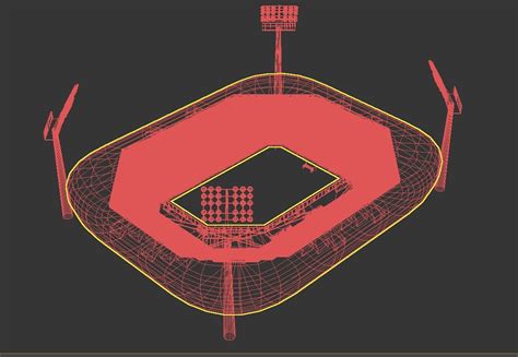 Estadio de fútbol PBR Low poly Modelo 3D 59 unknown max 3ds