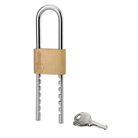 Cadenas laiton à anse réglable largeur 50 mm 2 clés FTH THIRARD