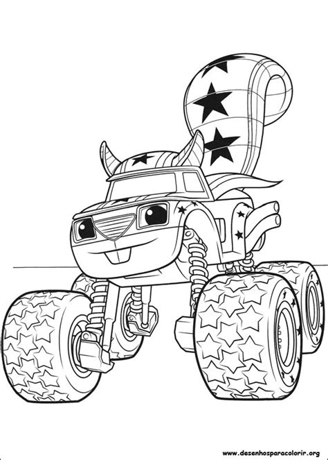 Blaze E As Monster Machines Para Colorir